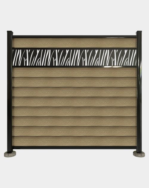 Laser-cut fence panel - Aluminum lattice Kit 12” Plants - SGCPRODUCTS EN