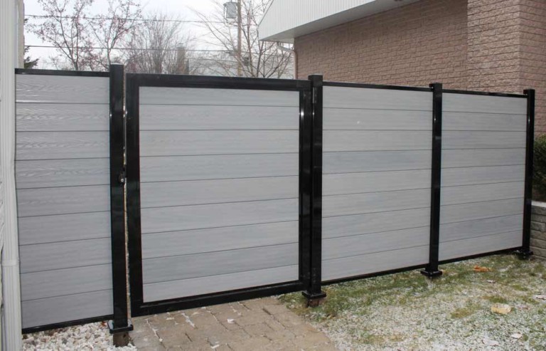 Single Gate Kit - 6 ft x 4 ft - Black Aluminum Gate Frame - SGC