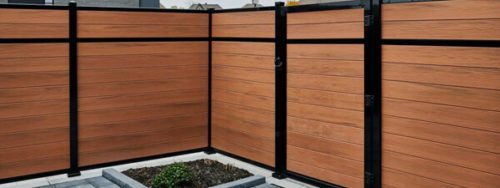 Different ways to install a fence post? Composite fencing + aluminum posts