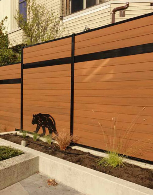 Black Aluminum fence Boards - Aesthetic Molding | SGC | USA