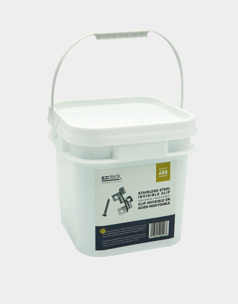 Stainless steel clips bucket with screws - Decking Fasteners - SGC