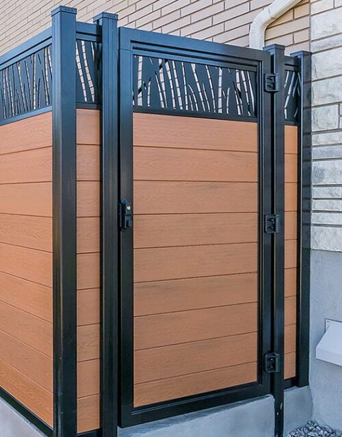 Single Gate Kit - 6 ft x 4 ft - Black Aluminum Gate Frame - SGC